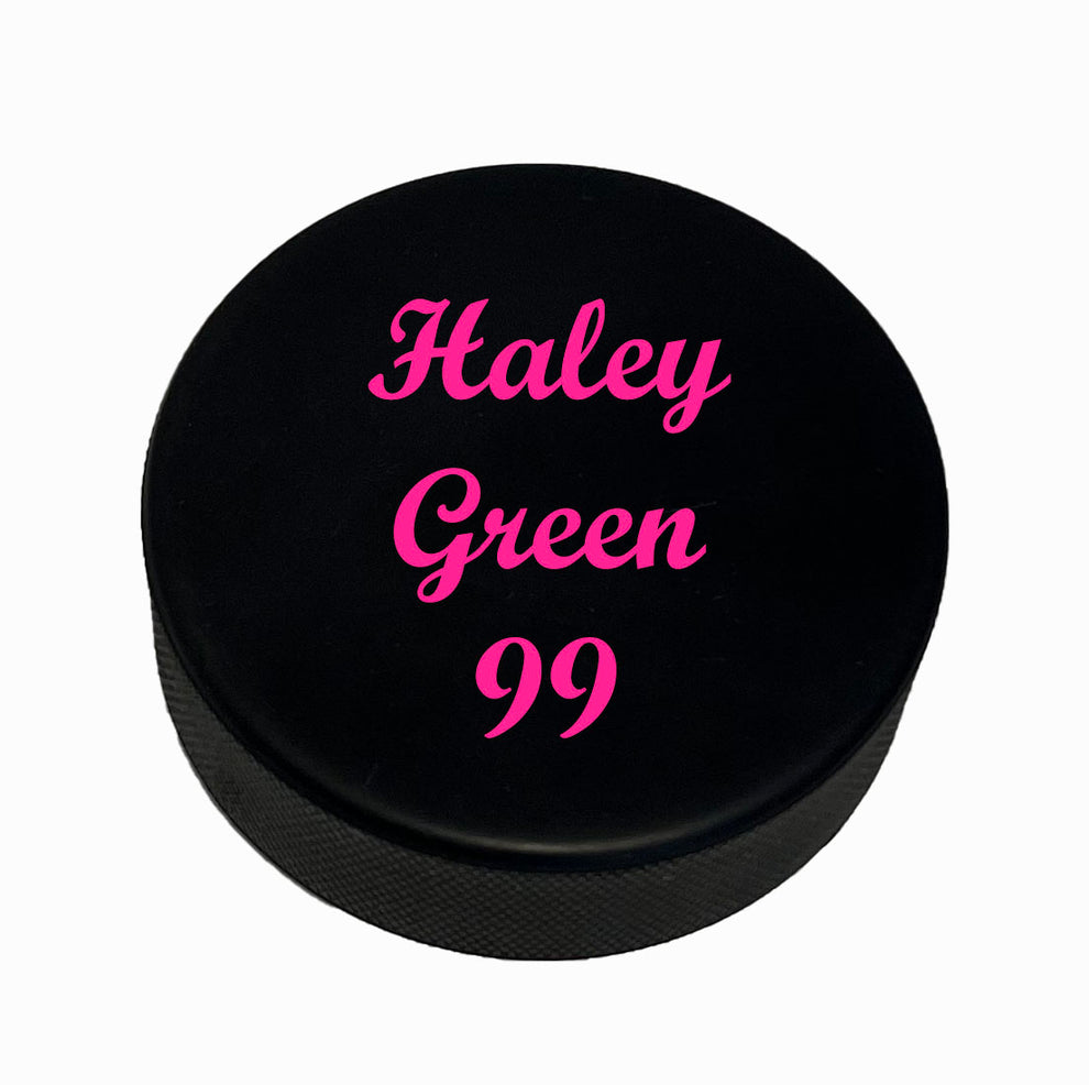 Customized Personalized Hockey Puck – Sports Customs