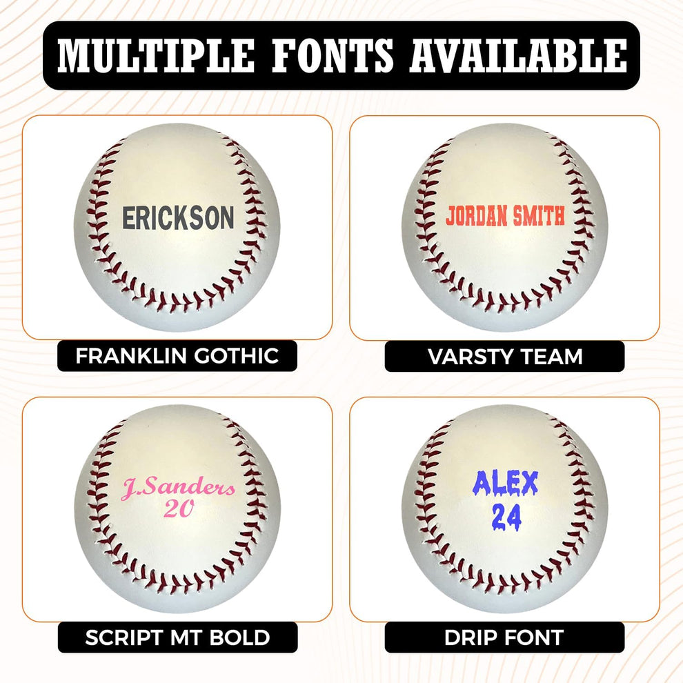 Customized Personalized Baseball, Gift or Display Baseball – Sports Customs