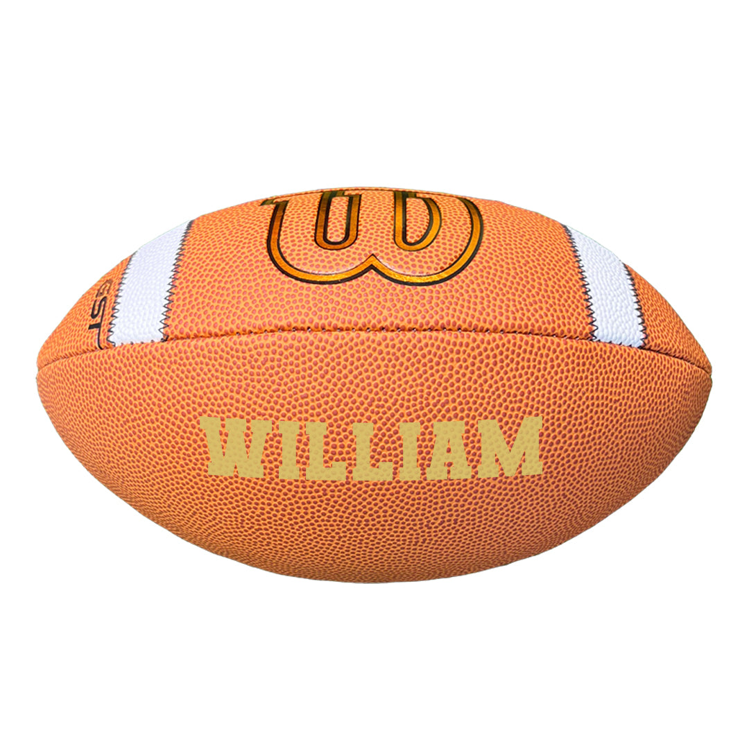 Customized Personalized Wilson GST Composite Football Official Size ...