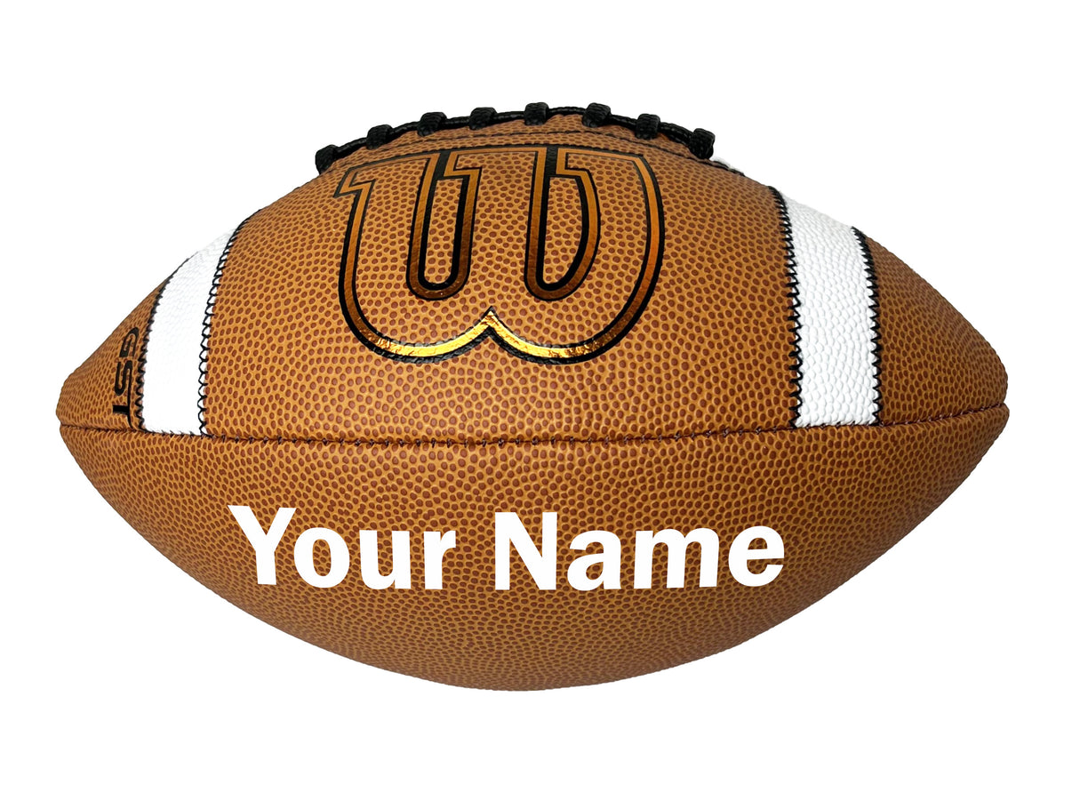 Customized Personalized Wilson GST Composite Football Official Size ...